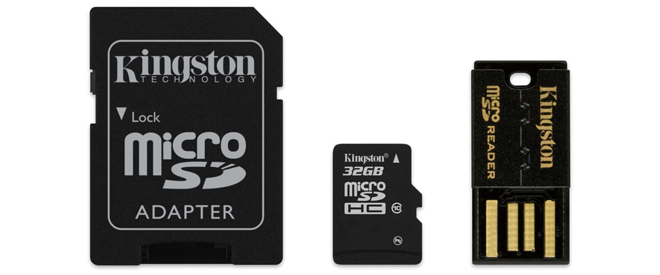 Kingston 32GB microSDHC Class10 +czytnik USB +adapter SDHC - Karty ...